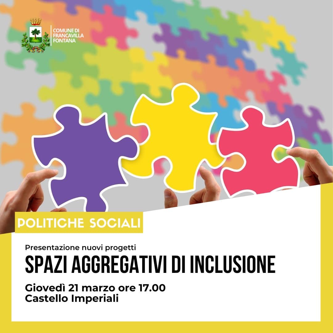 A Francavilla parte Spazi Aggregativi di Inclusione per bambini e ...